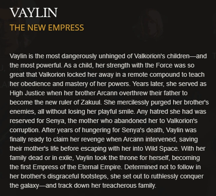 Vaylin (Unchained) Vs Revan (Echoes of Oblivion) | Fandom