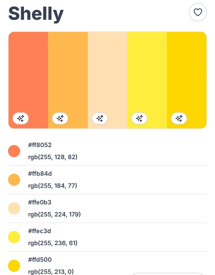 Color palettes an ai generated based off the DW mc names | Fandom