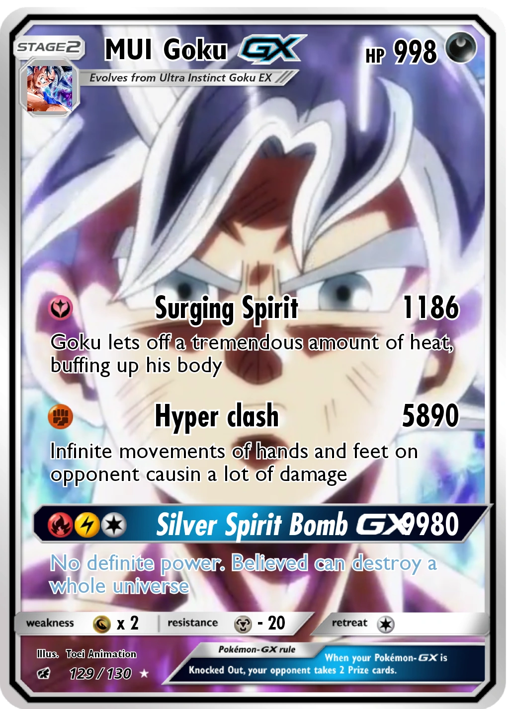Mastered Ultra Instinct Goku card | Fandom