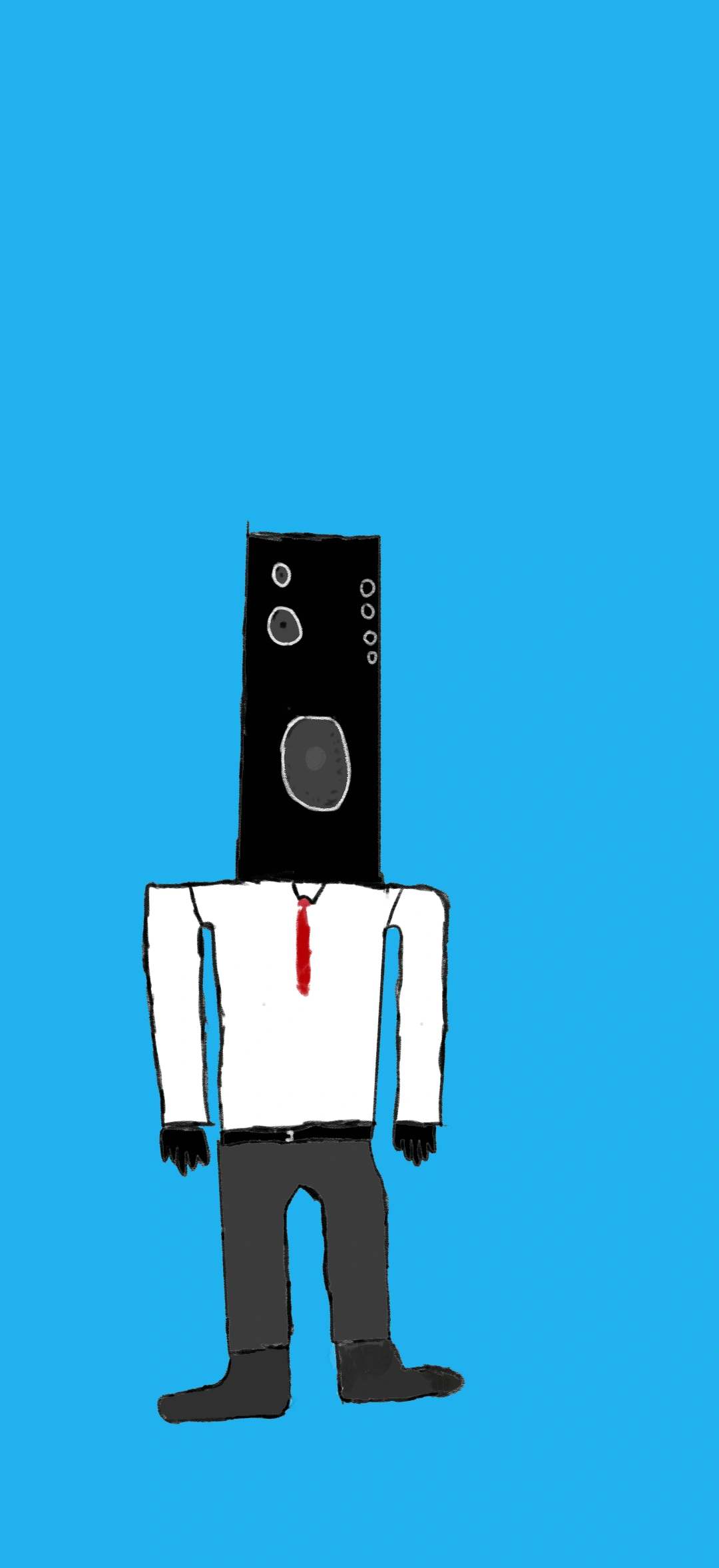I tried to draw the large speakerman but his head was too big | Fandom
