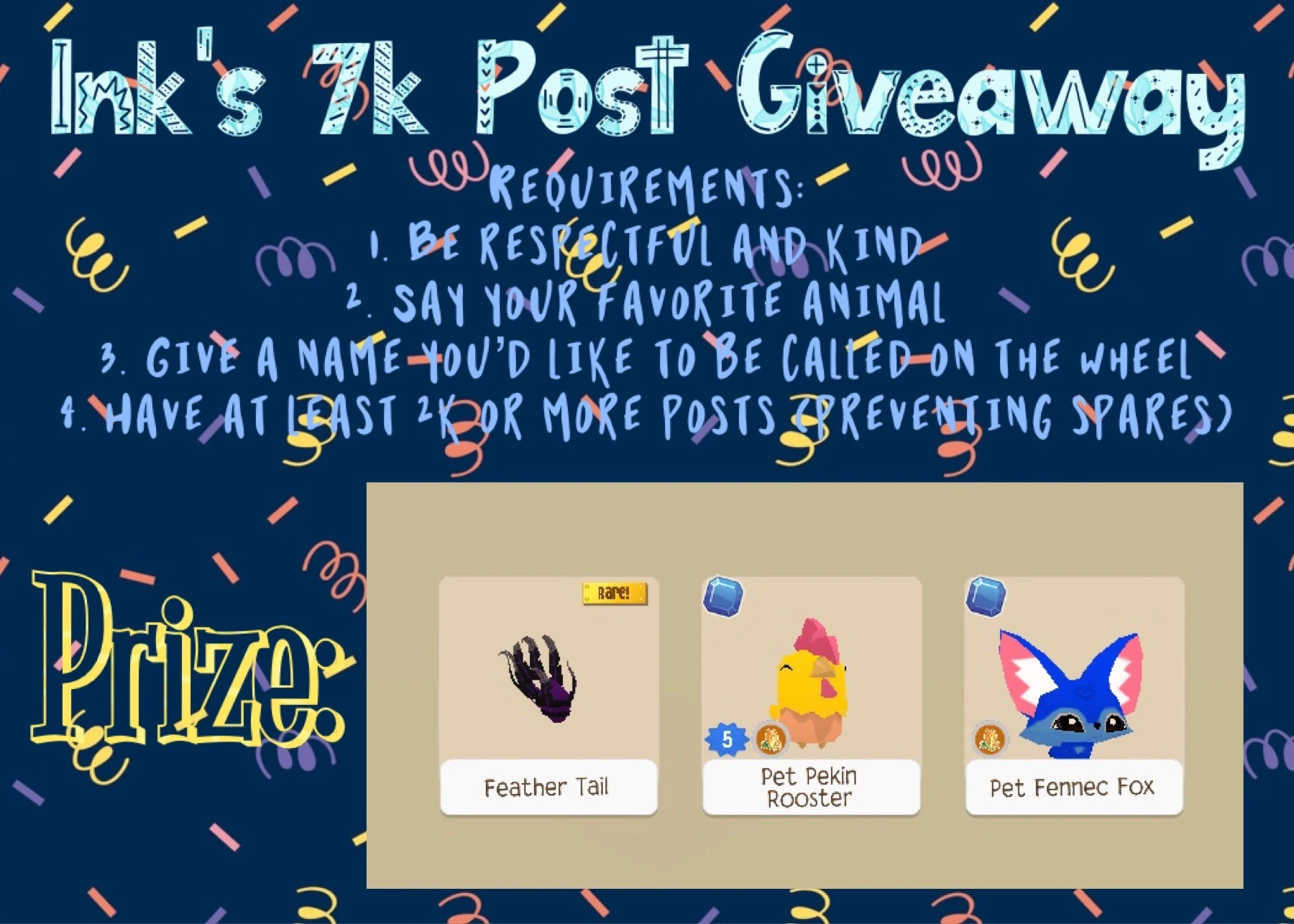 7K post giveaway [CLOSED] | Fandom