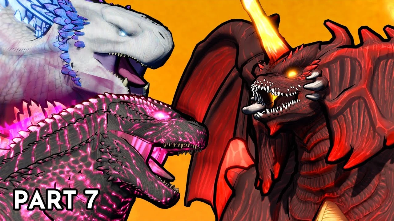 Destoroyah🦀🔥 vs Evolved Godzilla🦖♦️ and Shimo🦕 ️ by Seal Animations | Fandom