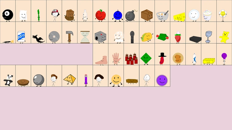 BFDI Recommended Characters VV 32 (VTE) | Fandom