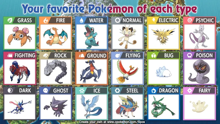 Favorite pokemon of each type >:) | Fandom