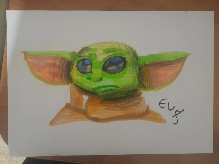 My drawing of Grogu | Fandom