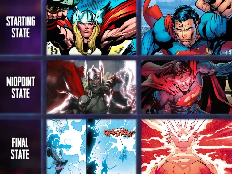 Thor vs Superman fight progression | Fandom