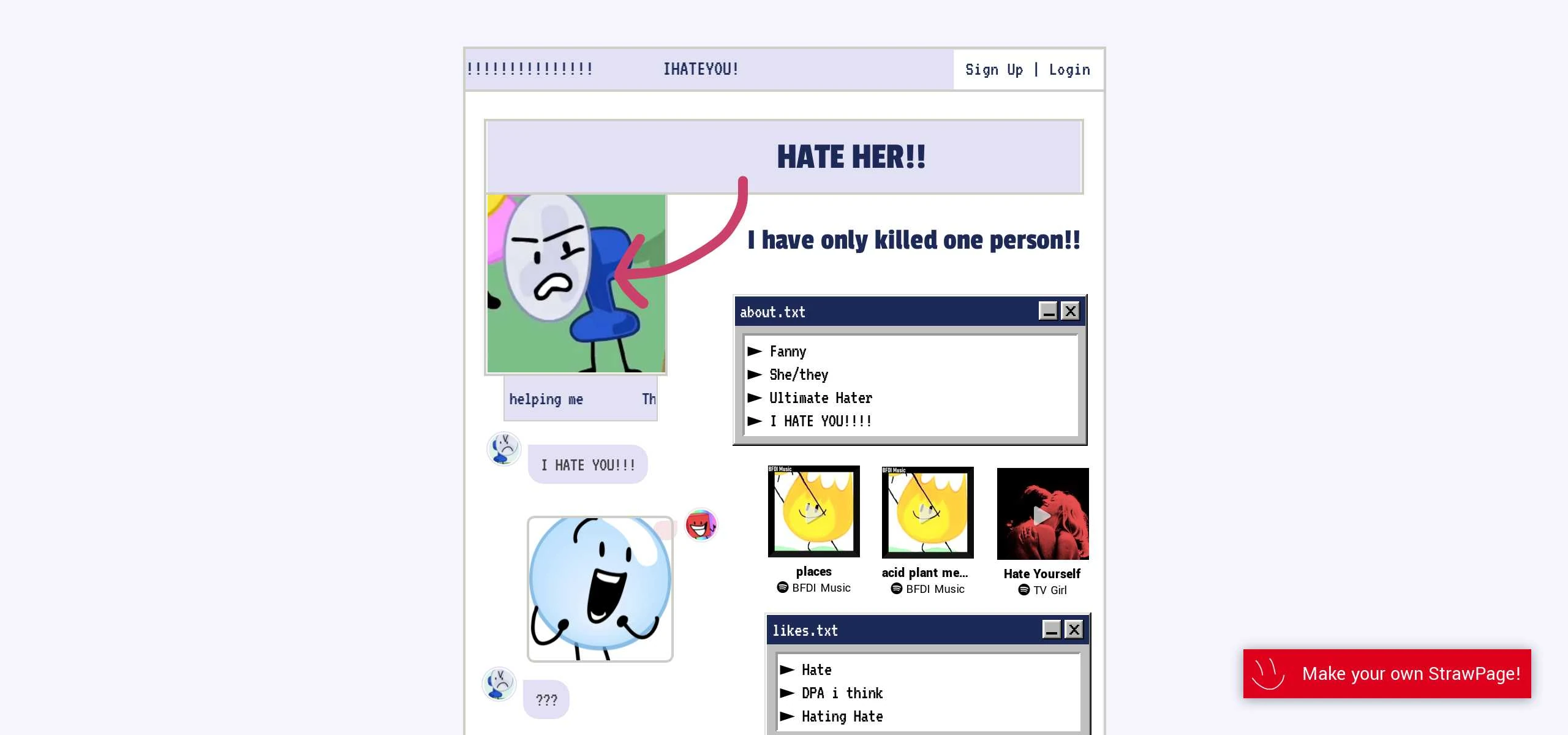 I HATE STRAW PAGE | Fandom