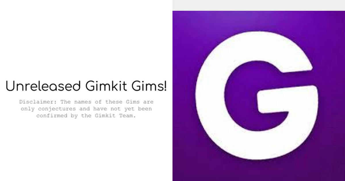 A Collection of Gimkit Unreleased Gims | Fandom