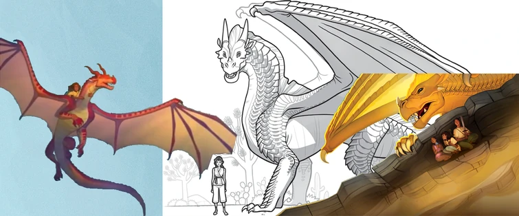 Size comparison between humans and dragons | Fandom