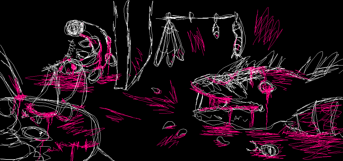 " sometimes redesigning can get... messy " ( !!!!!!!!!!!PINK BLOOD GORE ...