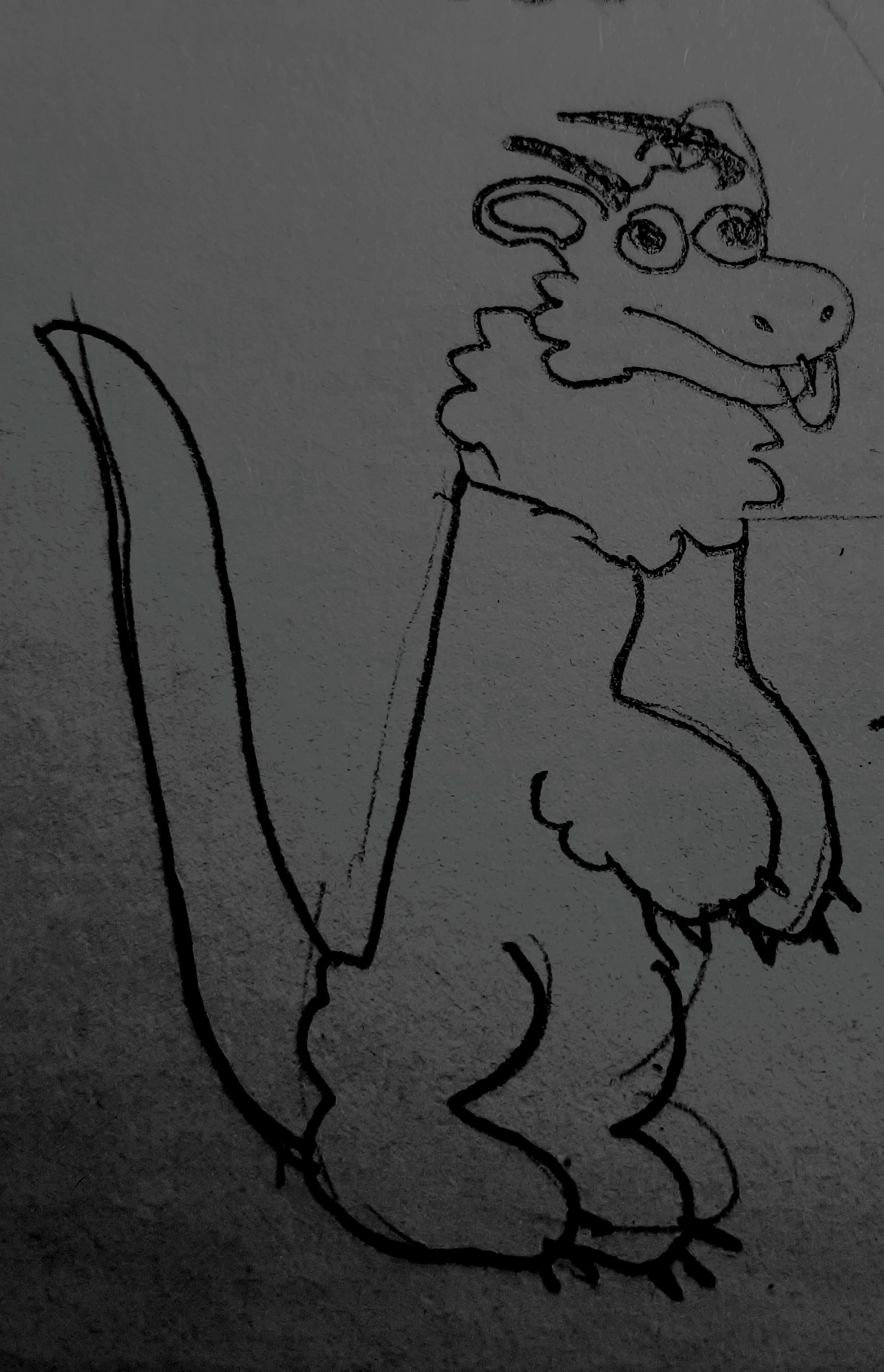 Here, enjoy a goofy badly drawn saur :D ( click photo for full image ...
