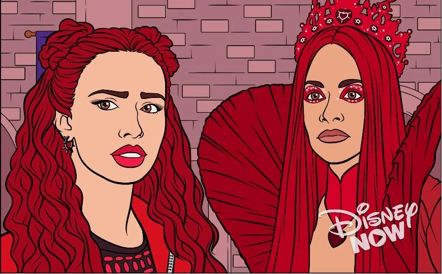 I colored Red and Queen of Hearts from Descendants: The Rise of Red in ...