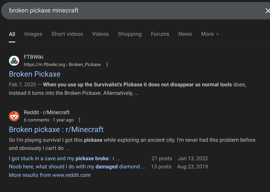 come on google. | Fandom