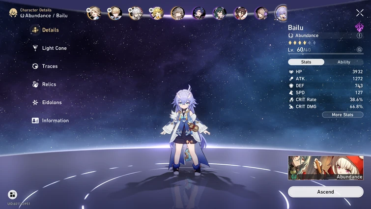 rate my WIP bailu build | Fandom