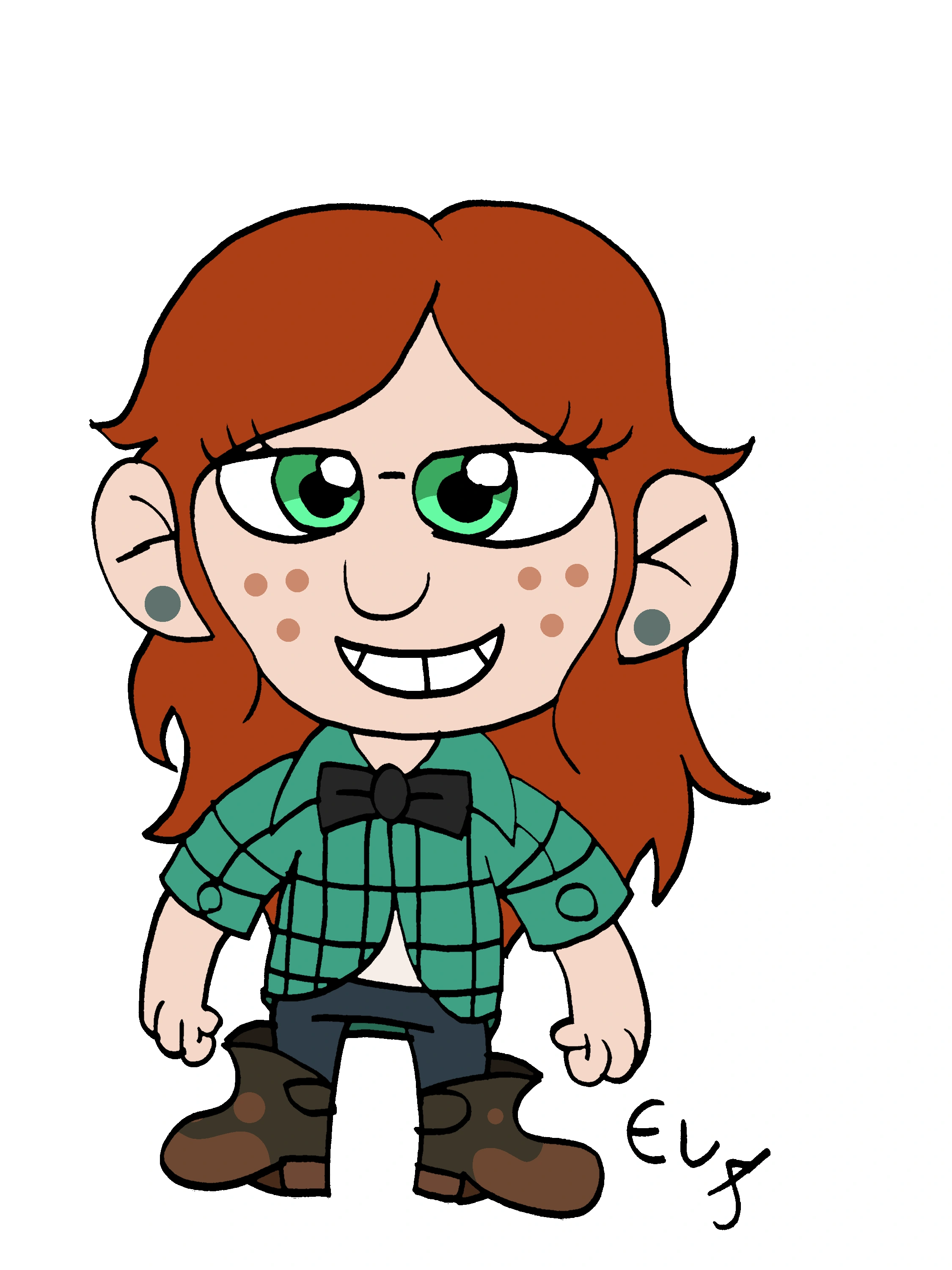 Our drawing of Wendy with bowtie | Fandom