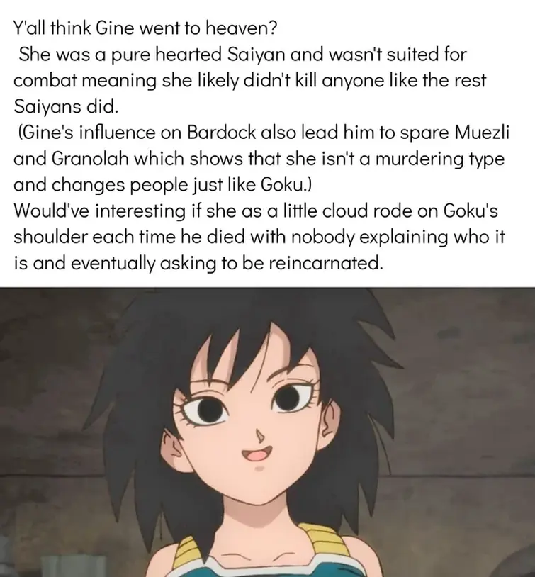 I think she can be fleshed out in a way that isn't Goku ...