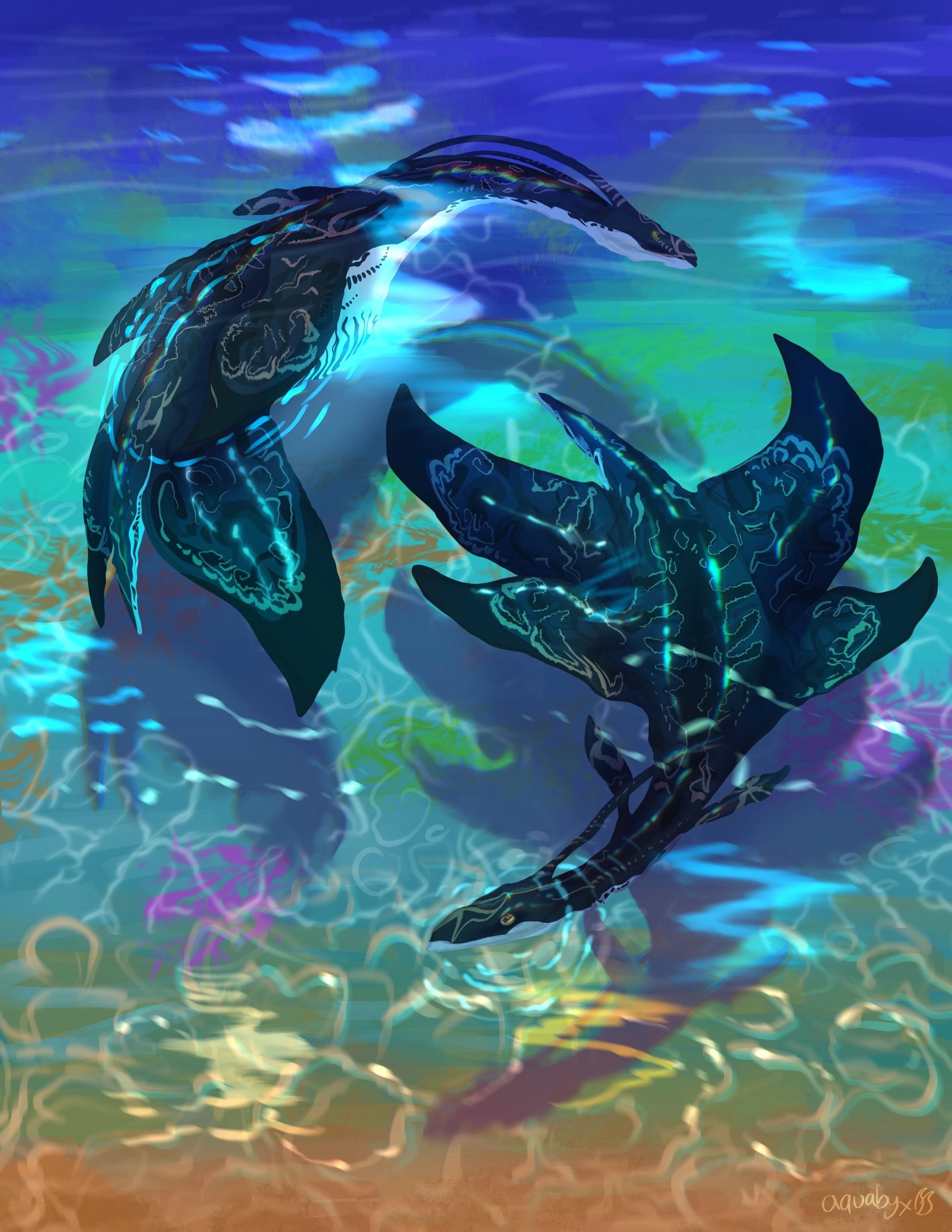 Swimming with Ilus // Avatar: The Way of Water art 💧 🪸 🐬 | Fandom