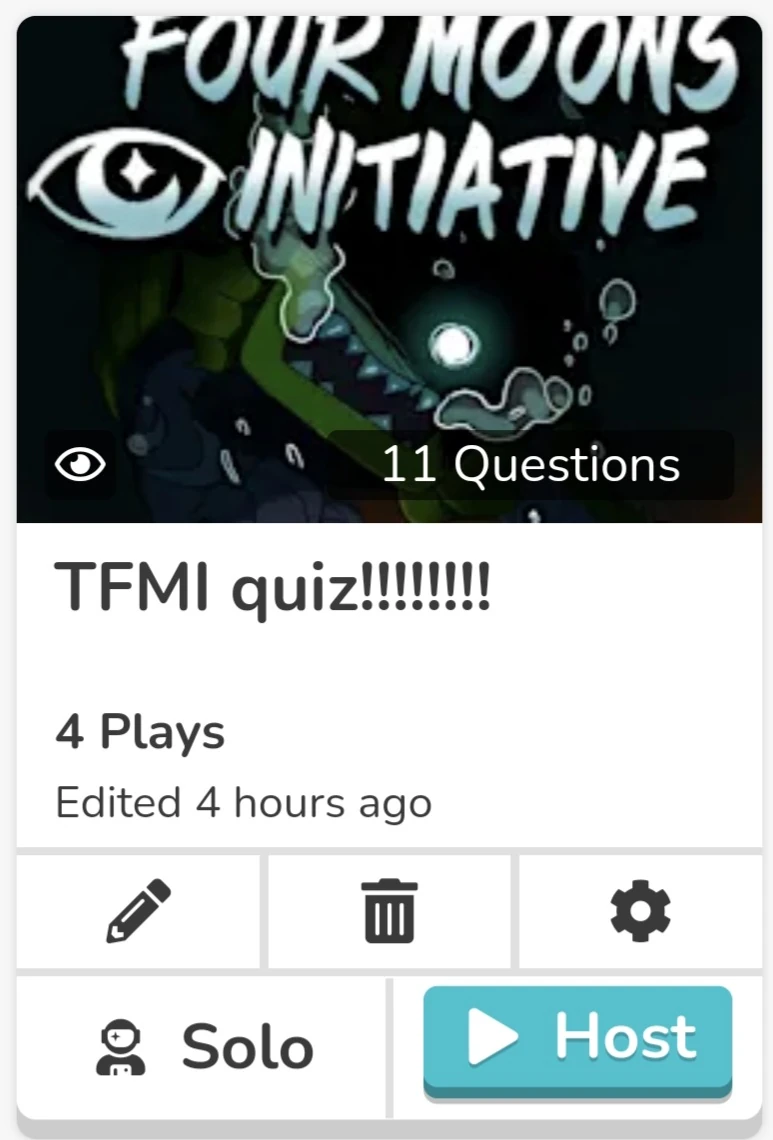 I made a TFMI quiz on blooket | Fandom