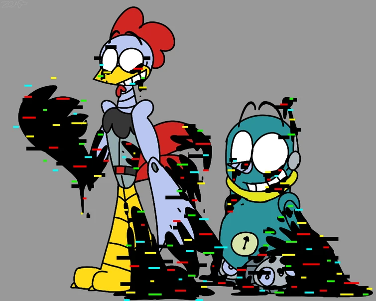 Give up and post fnf x pibby concept of scratch and grounder [Cringe ...