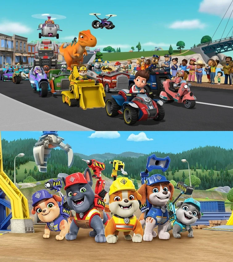 How excited are about the PAW Patrol + Rubble & Crew Crossover Event ...