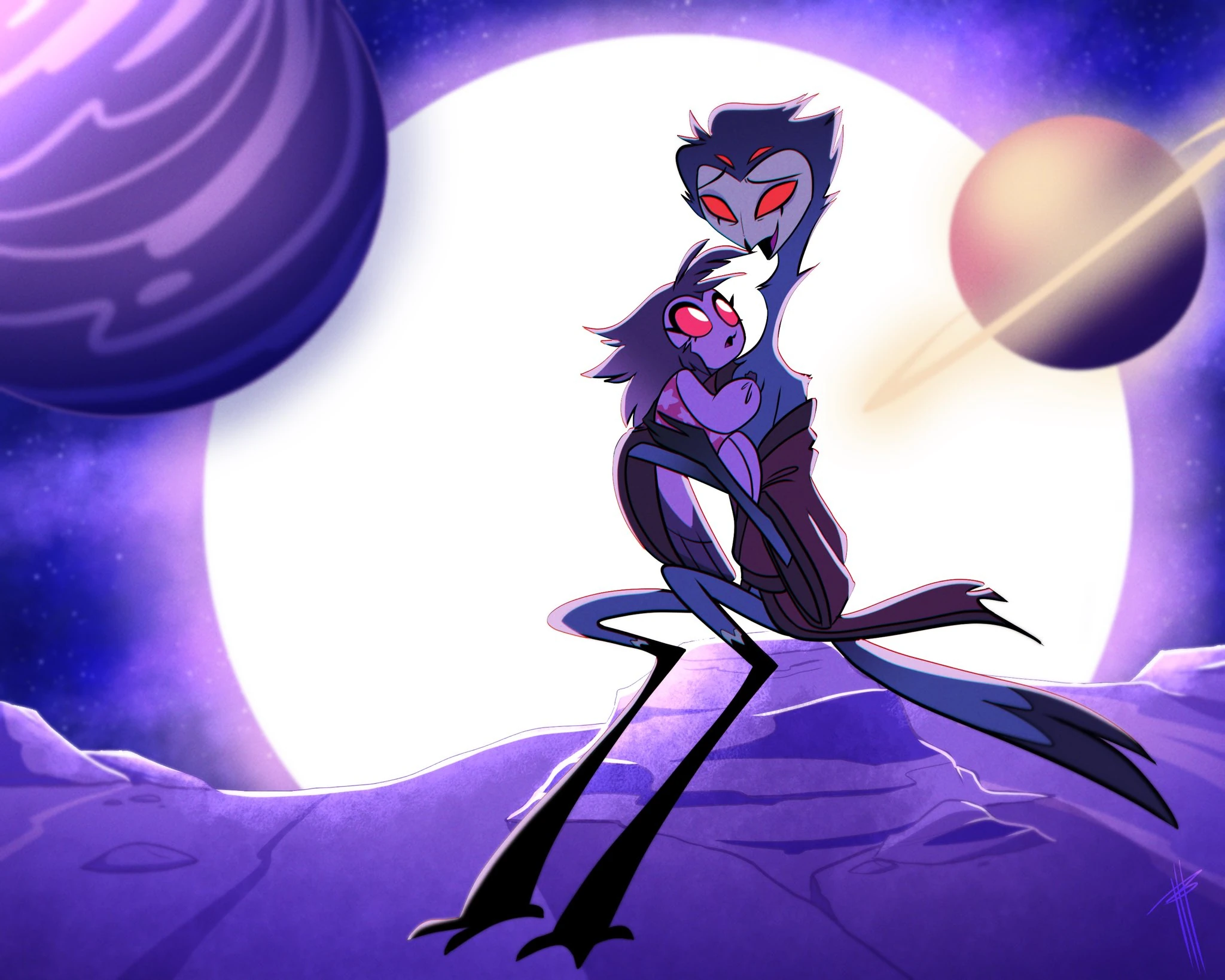 Somebody needs to draw this with Shadow Milk and toddler Candy Apple ...