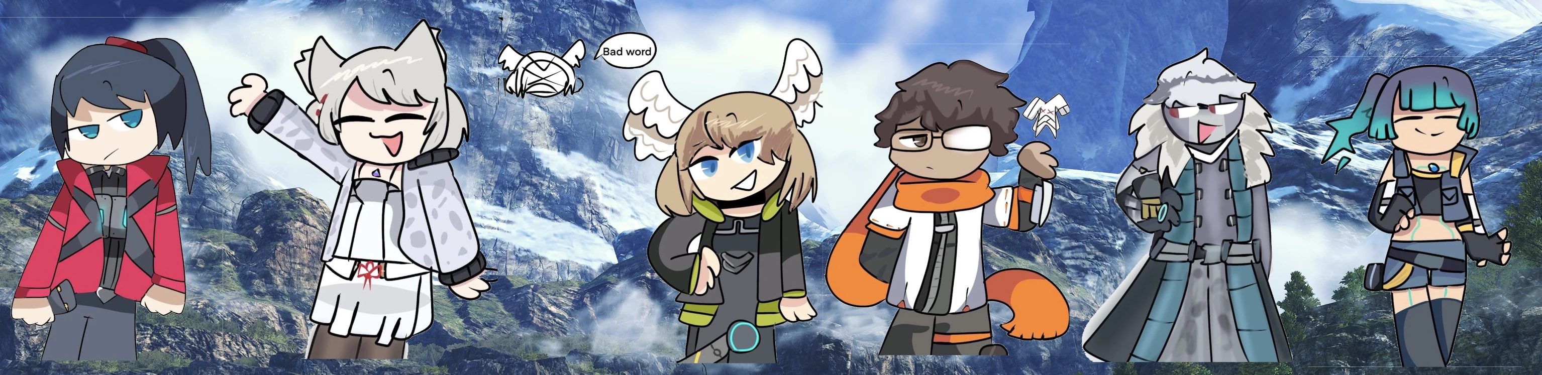 My 10 year old sibling drew the Xenoblade 3 Cast!!! | Fandom
