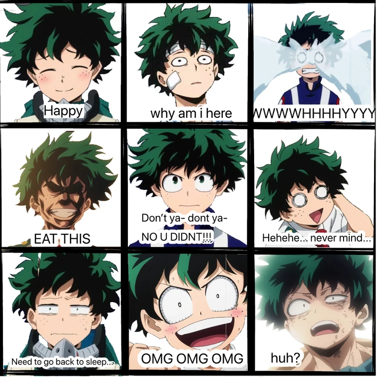 The 9 Faces of Deku | Fandom