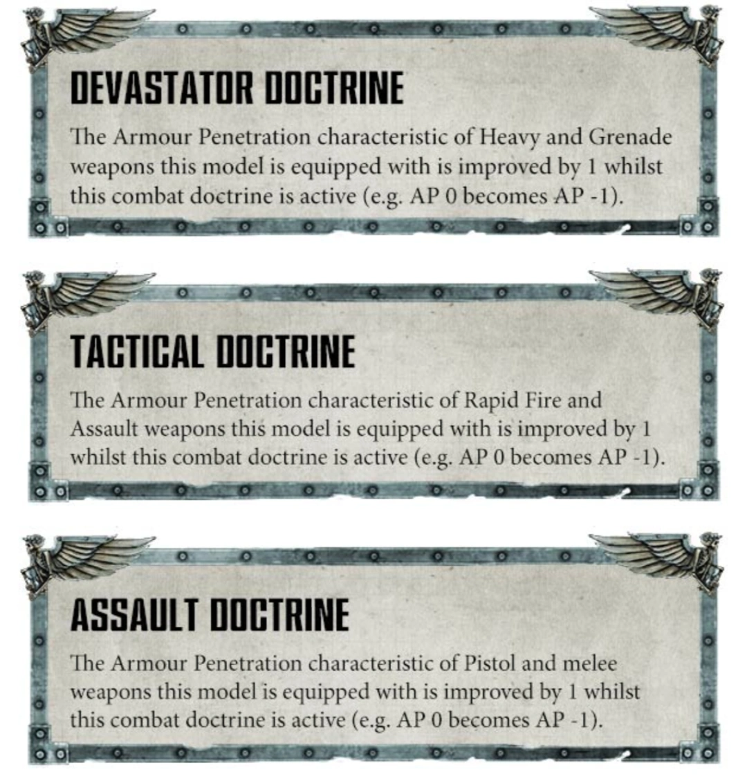 Tactical, Devastator and Assault doctrines. | Fandom