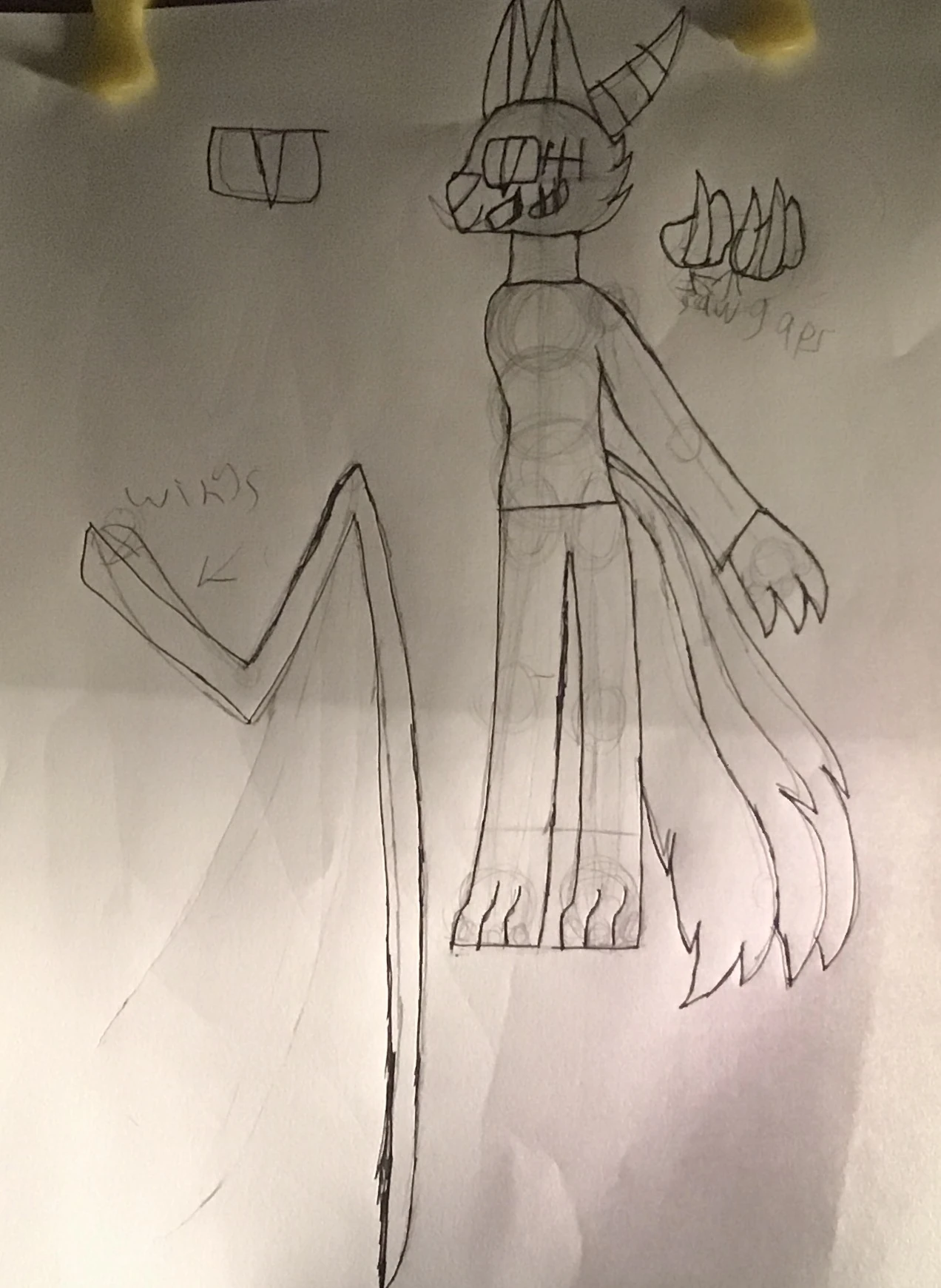 Someone pls help retrace this oc I drew with paper on a drawing app ...