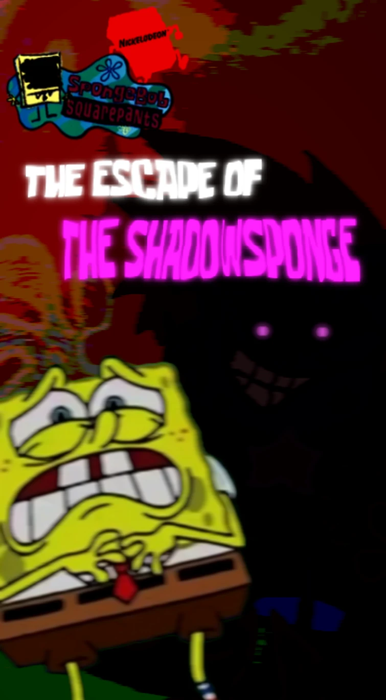 A Spongebob Horror Film: The Escape of The ShadowSponge VHS Cover (2008 ...