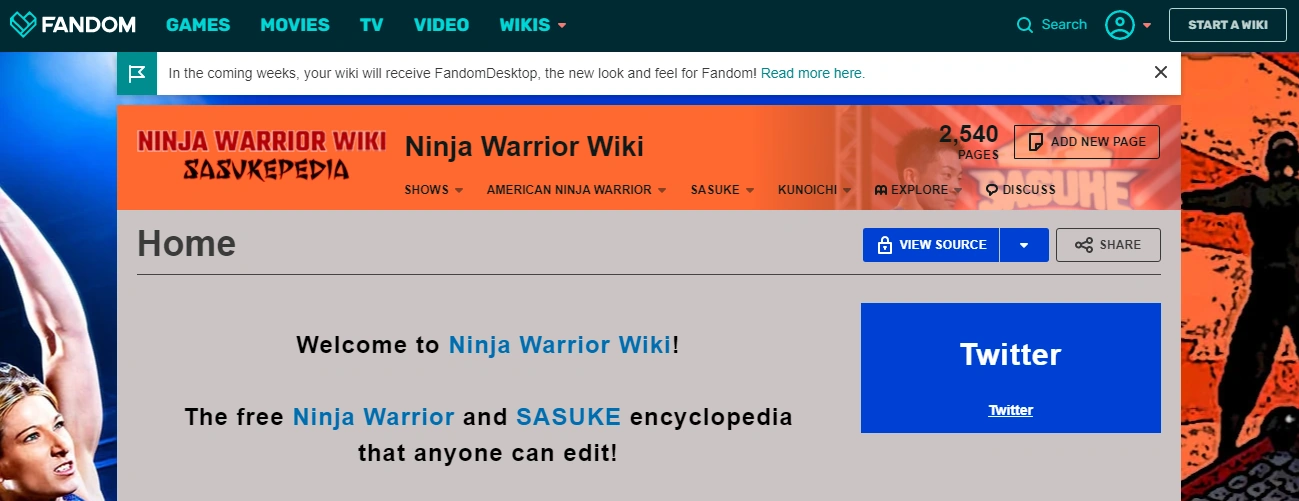 Fandom's new layout design will be the default and the only layout soon ...