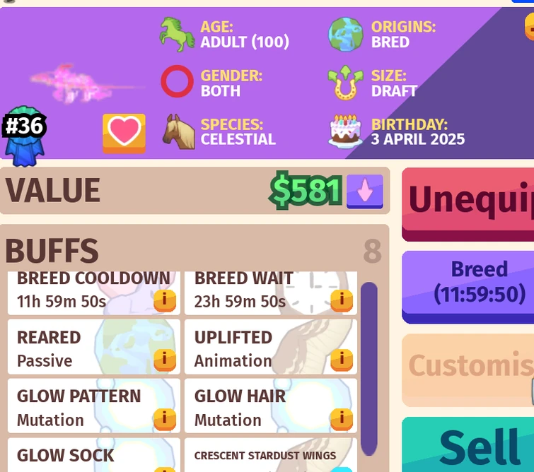 3/3 glow celestial value? | Fandom