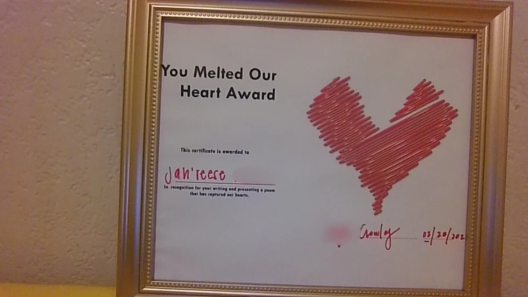 I got an Award for writing a Heart Touching Poem About Tesla in English ...