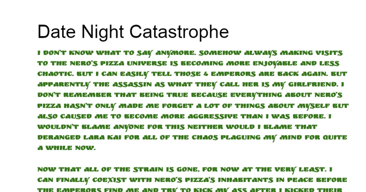 Date Night Catastrophe (Iron) | Fandom