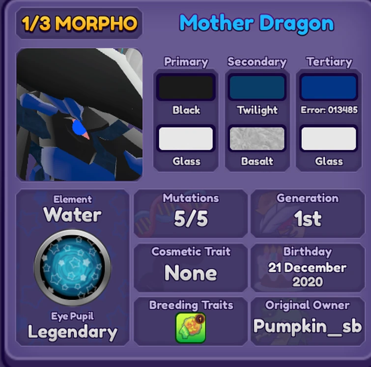 Overpaying for a 1/3 black err pauk orr swapping for a 1/3 black error mother dragon (NO ...