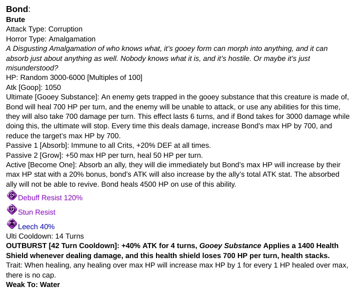 Character Overview: Bond - Turn Based Game | Fandom