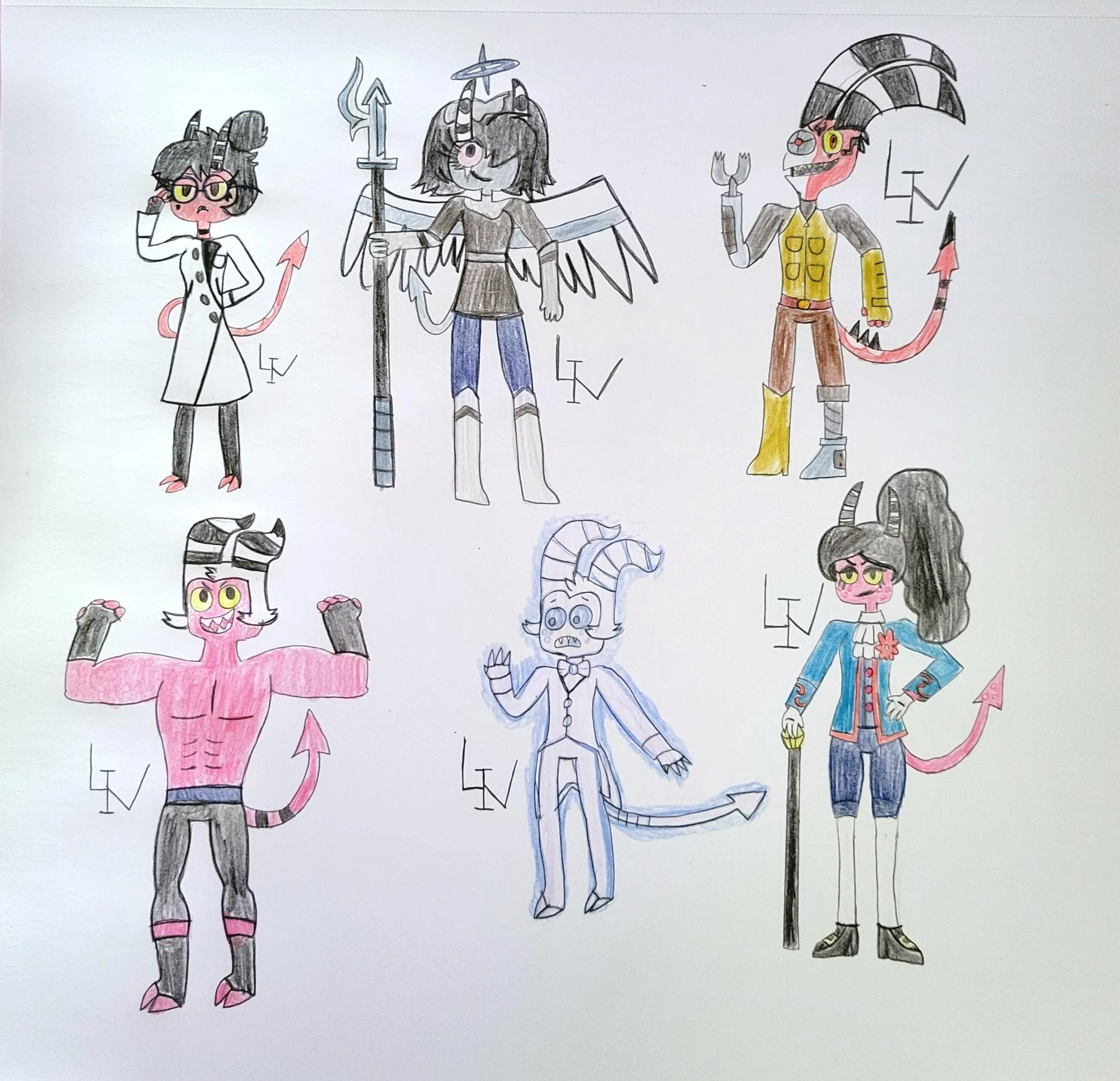 Don't mind me, I'm just making some Helluva Boss AUs of some of my ...