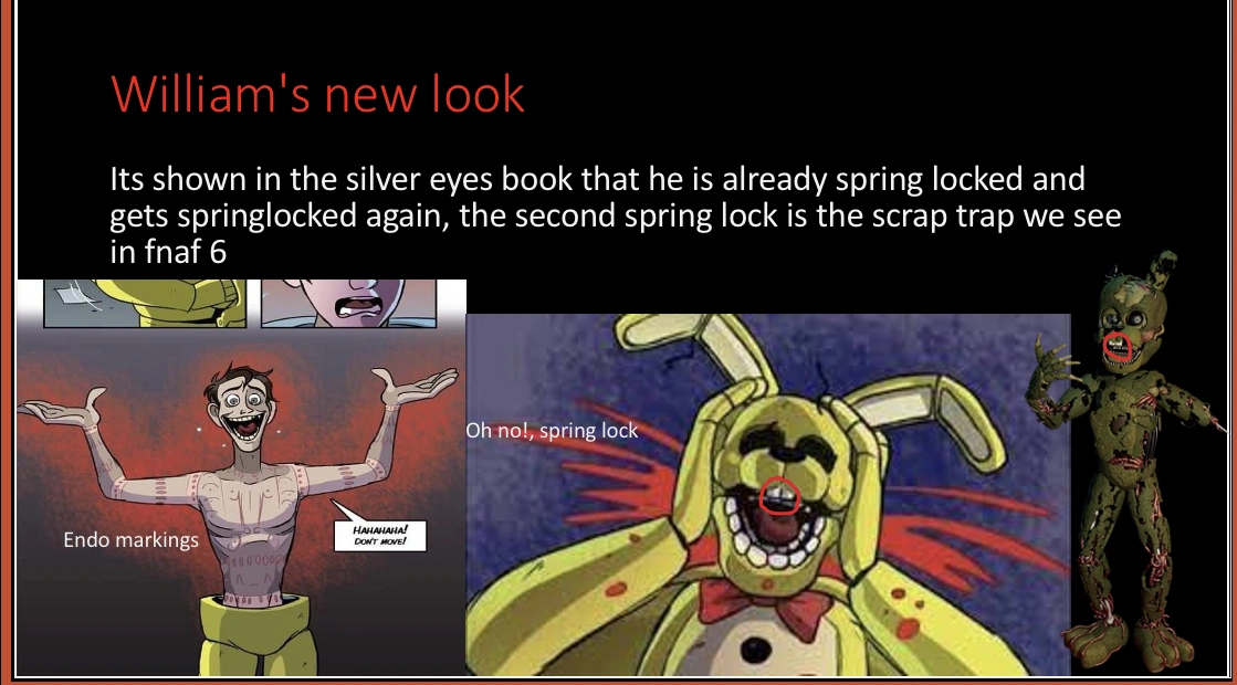A simple explanation to Williams fnaf 6 suit change | Fandom
