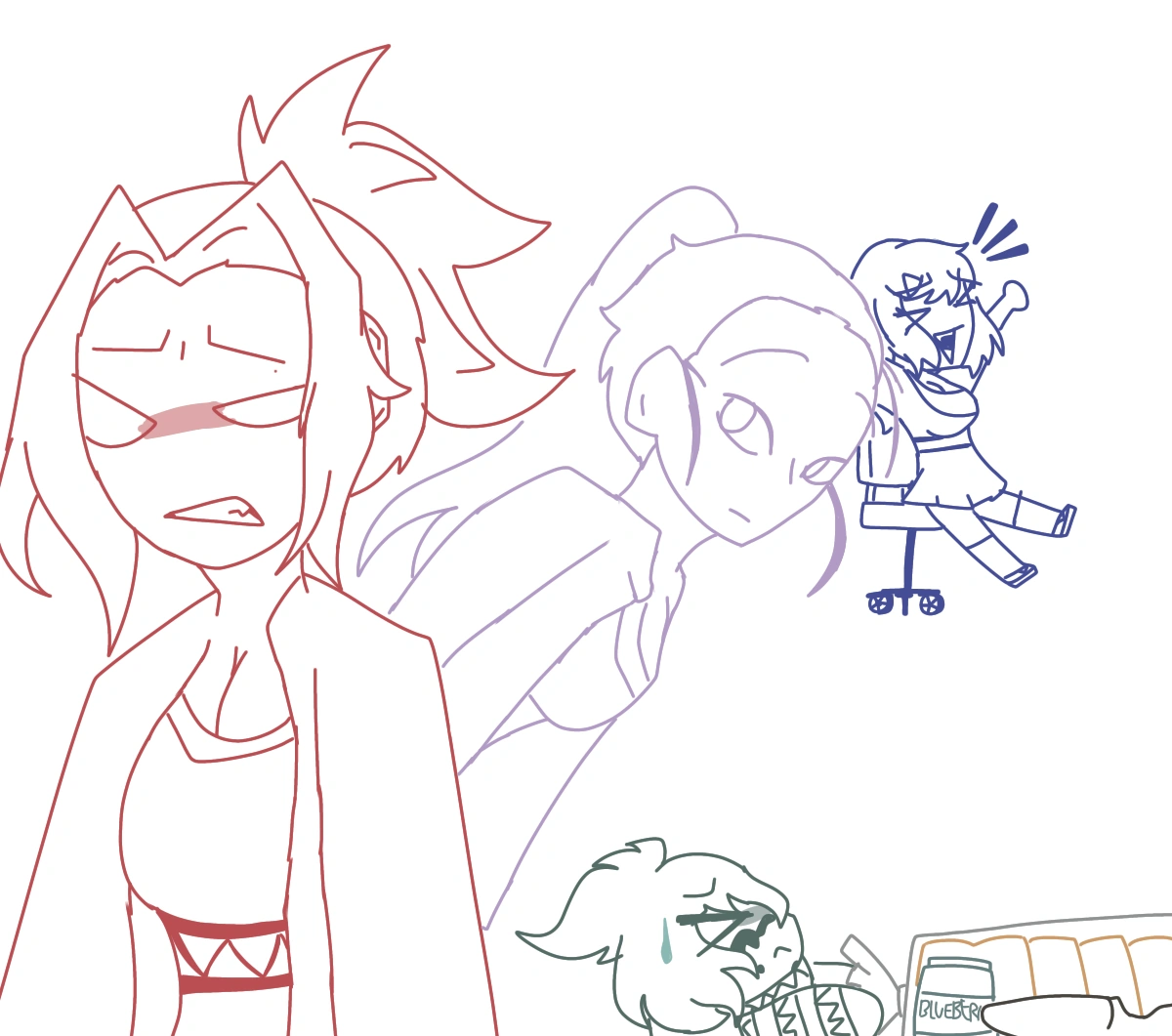 finally drawing makio,hinatsuru & suma | Fandom