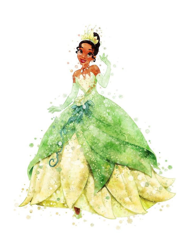 Princess Tiana watercolor poster | Fandom