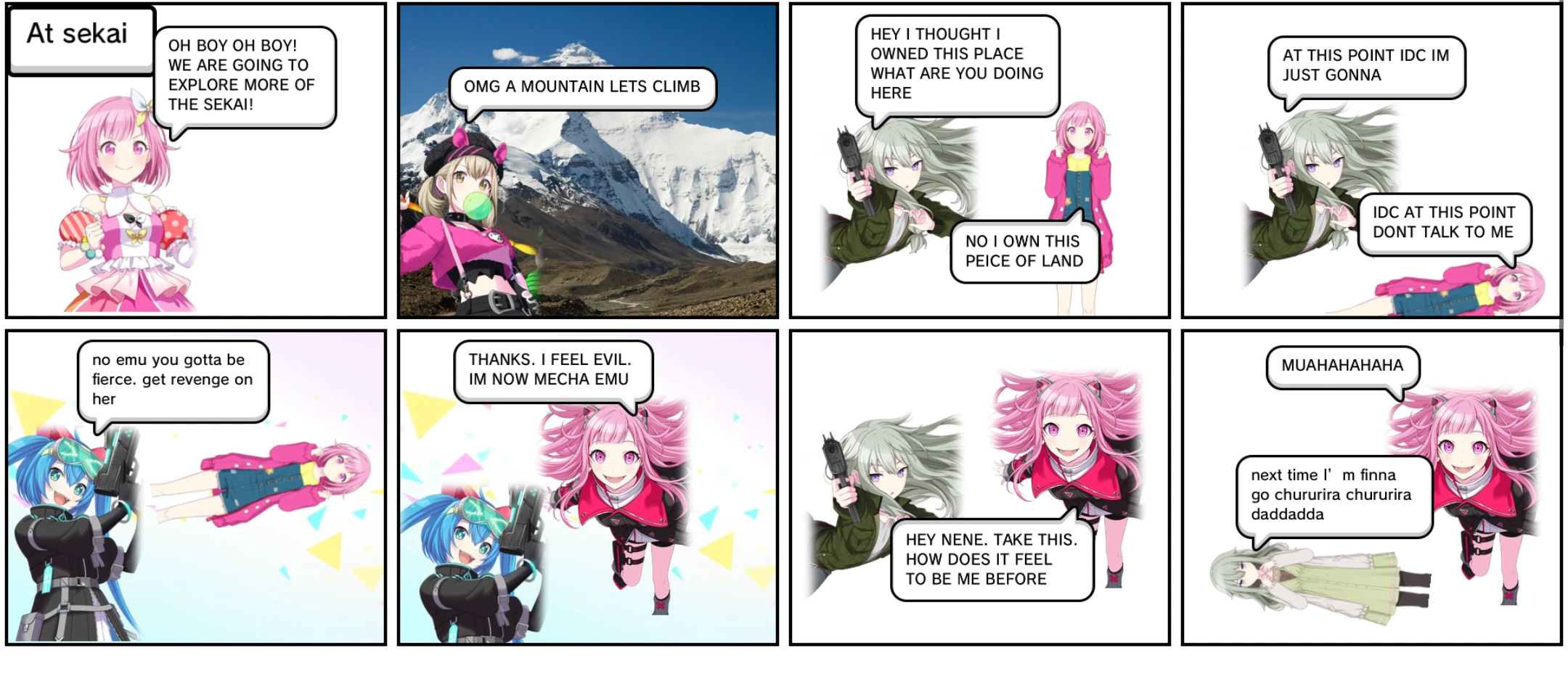 Ok here’s the after-au thingy (EPIC BOSS FIGHT EMU VS NENE REAL) (also ...