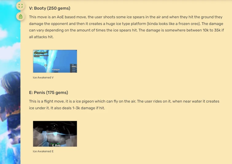 Ice awakend move names | Fandom