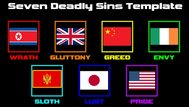countries as sins lol | Fandom