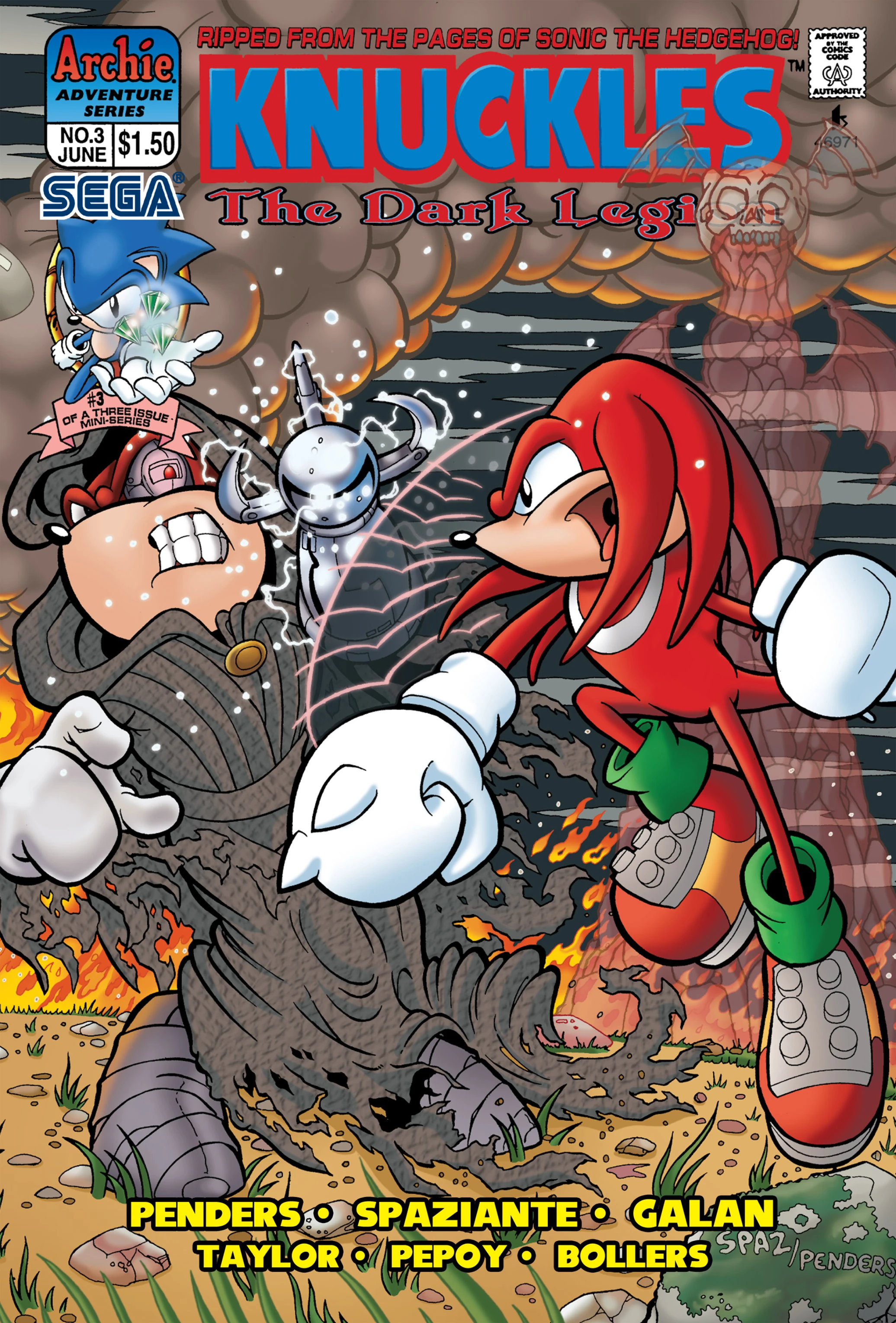 Reviewing all the Ken Penders Knuckles stories: The Dark Legion 3 | Fandom