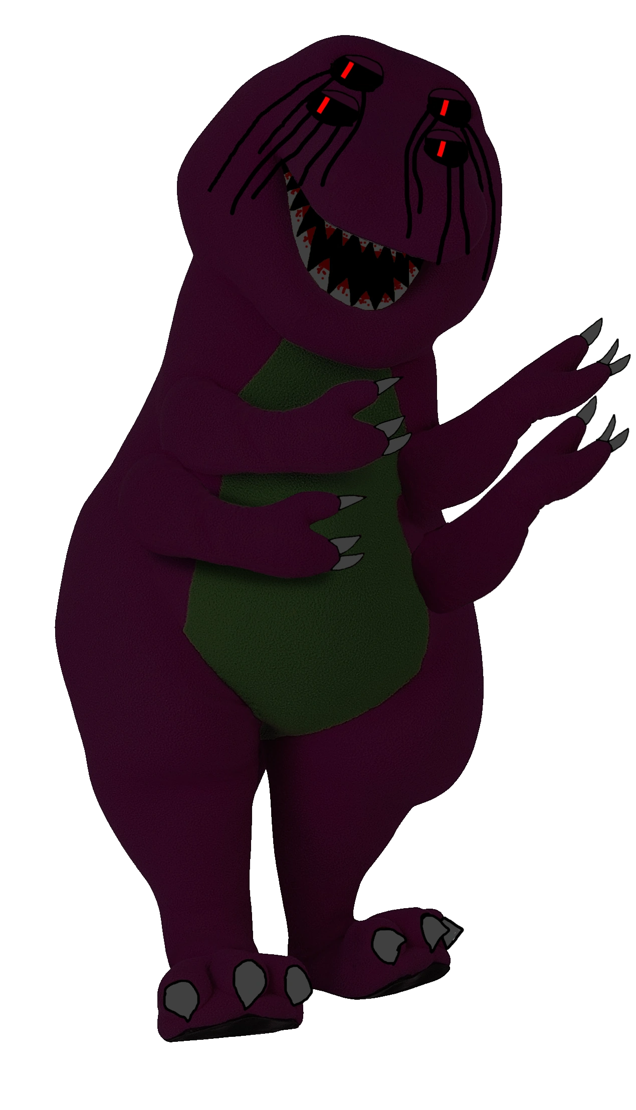 What are the abilities of Fatal Error Barney and Scary Evil Barney.exe ...