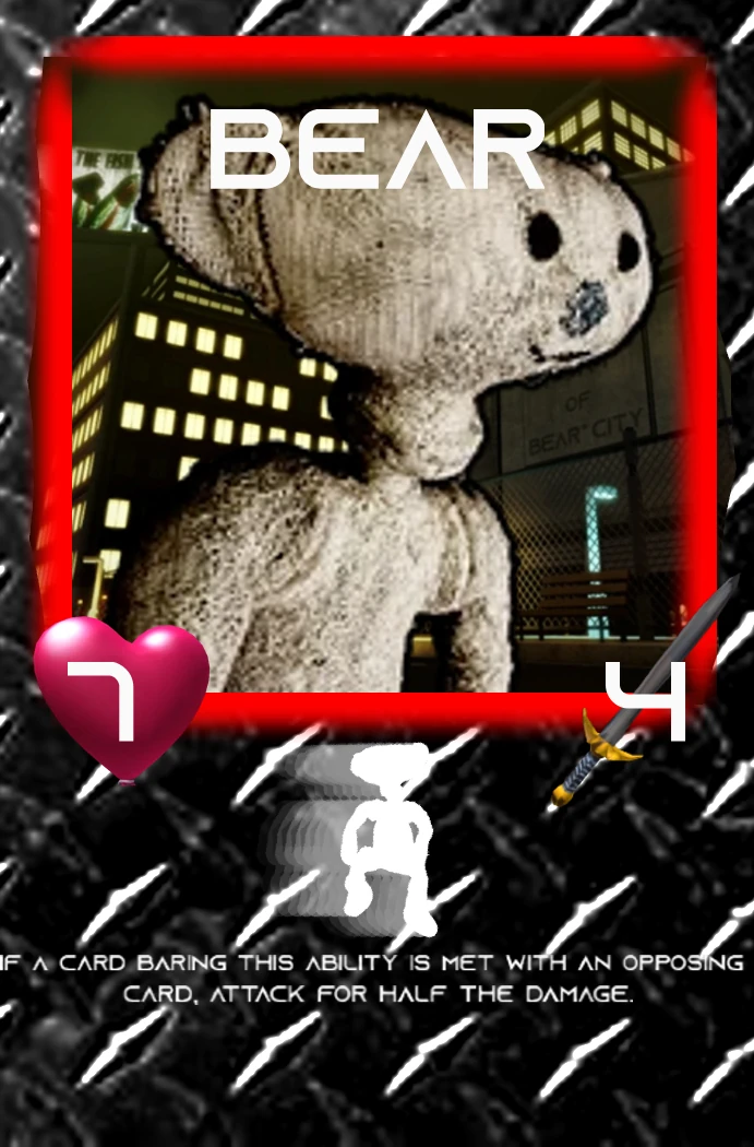 My own interpretation on a bear card | Fandom