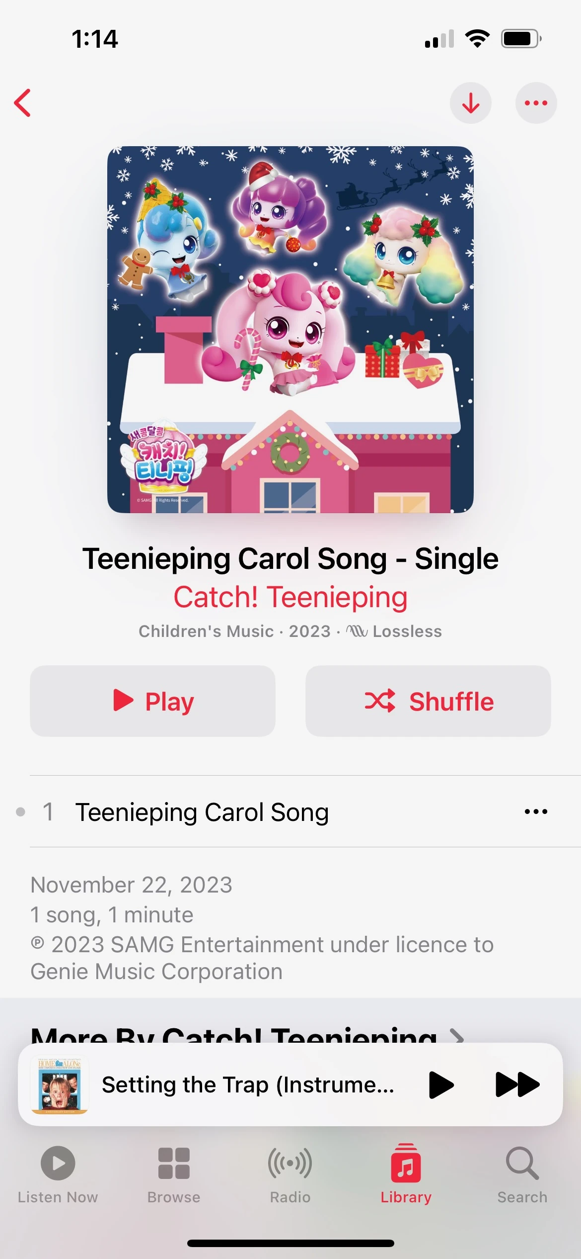 I downloaded the teenieping Carol song on my music app! | Fandom