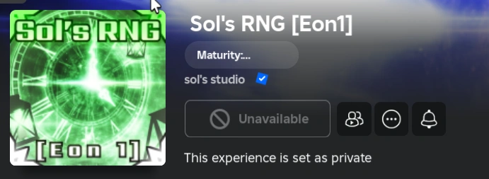 remember that one time sol rng was eon 1 and the game got privated | Fandom
