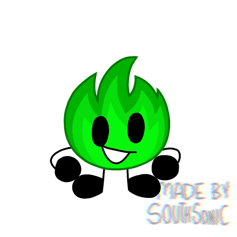 Blue Leafy, green Firey, Yellow bubble, R E D A N N O U N C E R ...