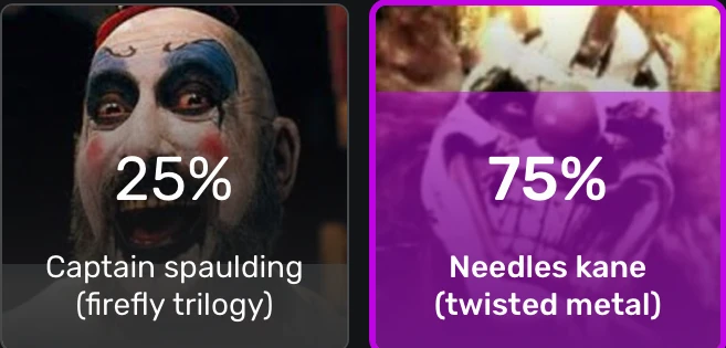 The winner is the driver of the deadly sweet tooth from twisted metal ...